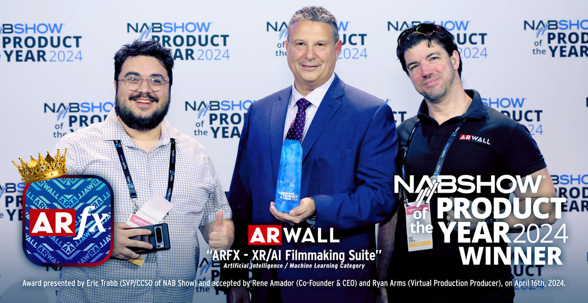 ARwall Wins 2024 NAB Show Product of the Year Award for ARFX, a new XR